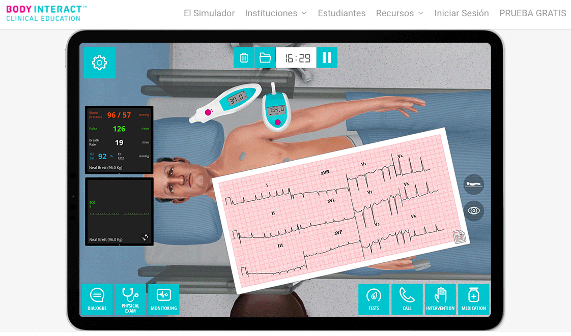 Simulación virtual – UDP – Universidad Diego Portales